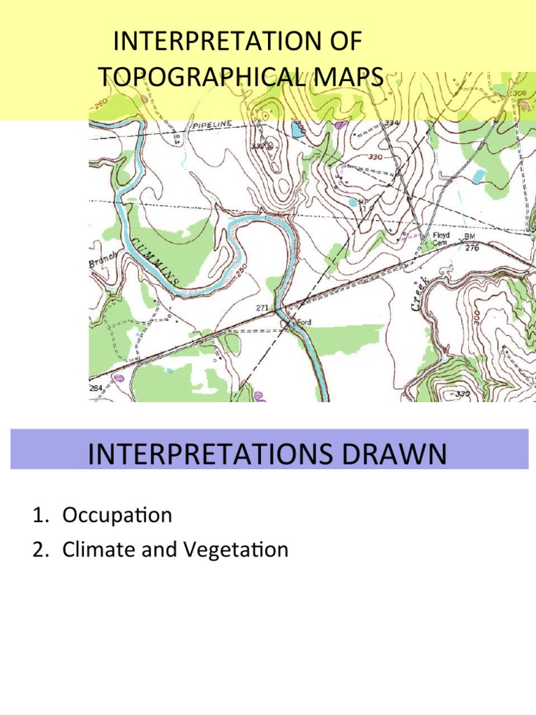 12.toposheet Interpretation - Occupation, Climate & Natural Vegetation ...