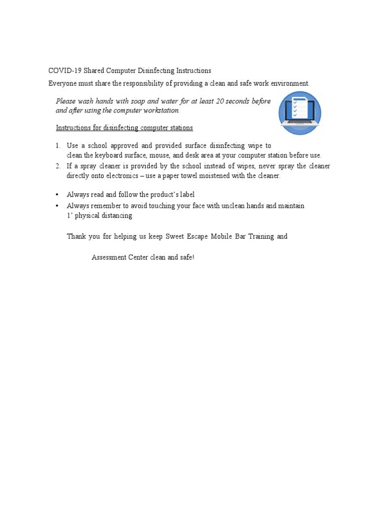 Please Wash Hands With Soap and Water For at Least 20 Seconds Before ...