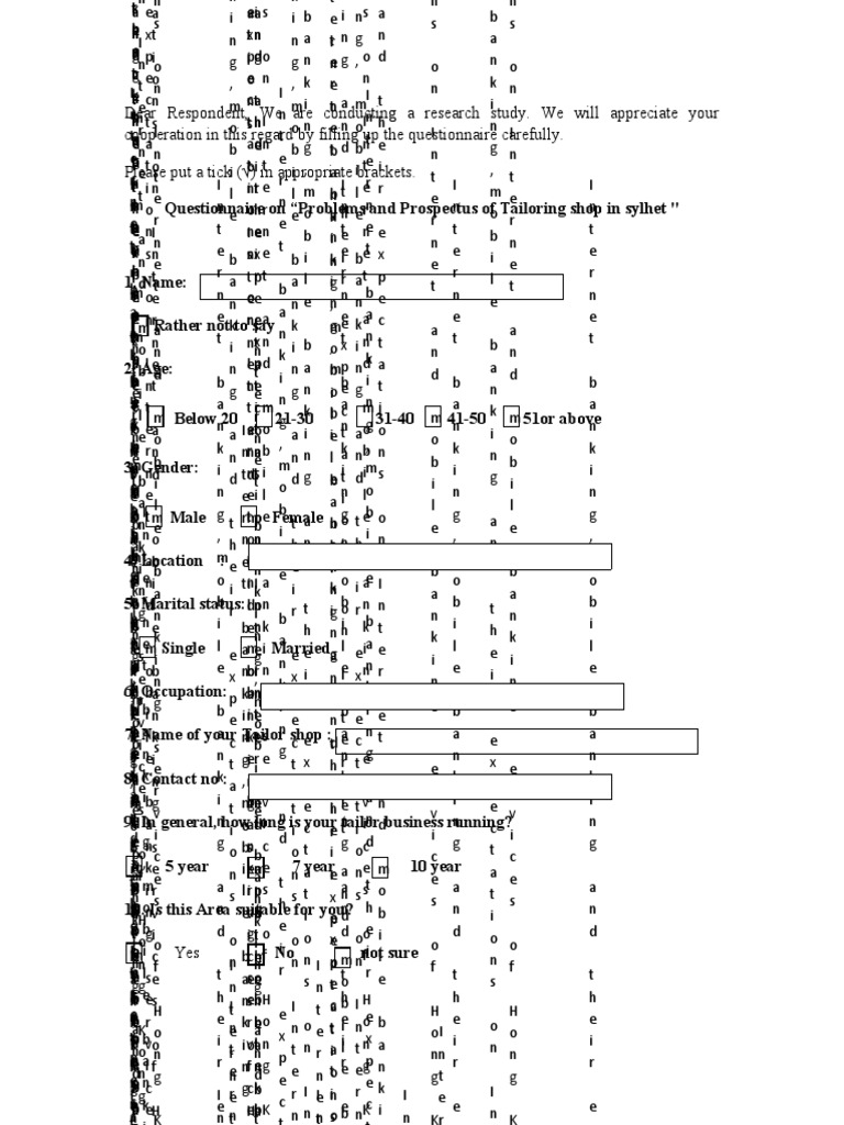Dear Respondent | PDF