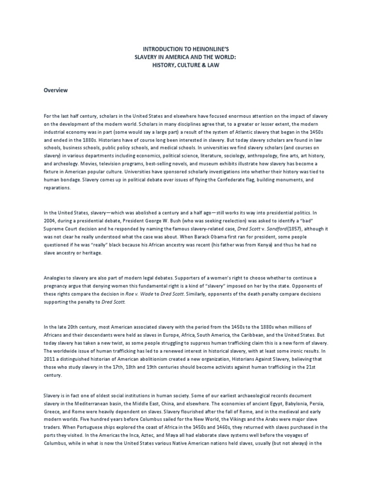 Slavery Introduction | PDF | Slavery In The United States | Confederate ...