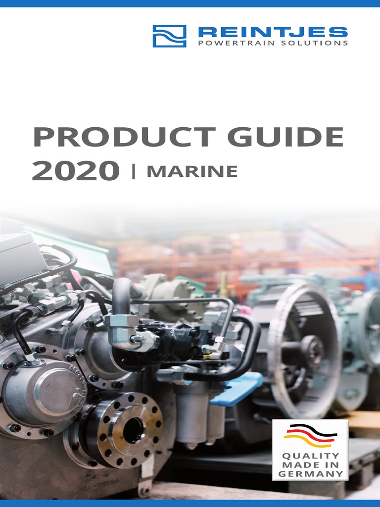 Reintjes Marine Gearbox Product Guide | PDF | Propeller | Transmission ...