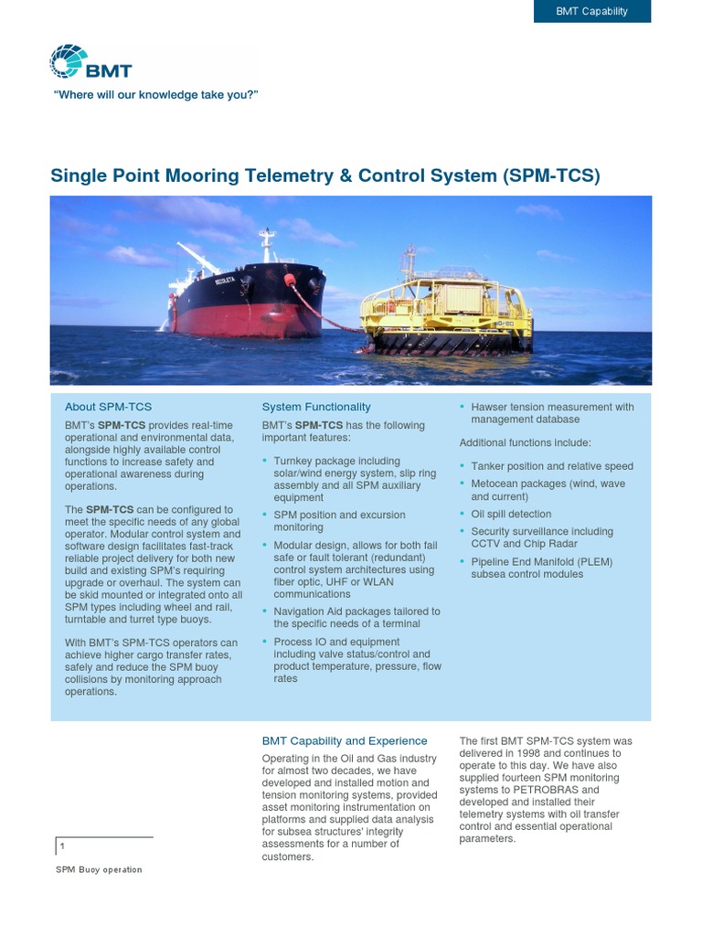 Single Point Mooring Telemetry & Control System (SPM-TCS) | PDF ...