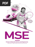 Ntu Mse Ug Brochure | PDF | Materials Science | Physical Sciences