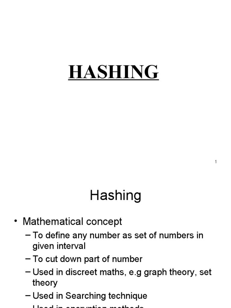 Hashing Download Free Pdf Array Data Structure Function Mathematics 