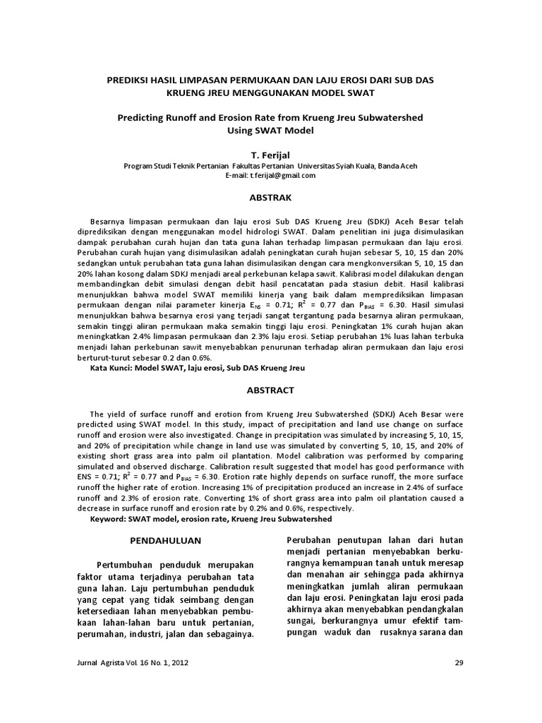 Prediksi Hasil Limpasan Permukaan Dan La | PDF | Hukum | Sains & Matematika