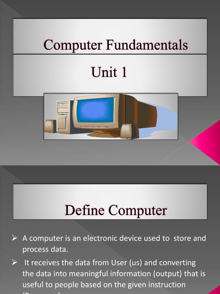 Computer Fundamental Unit 1 Notes PDF | PDF | Computer Data Storage ...