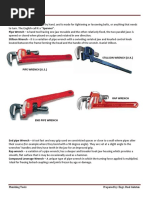 Plumbing Tools | PDF | Plumbing | Pipe (Fluid Conveyance)
