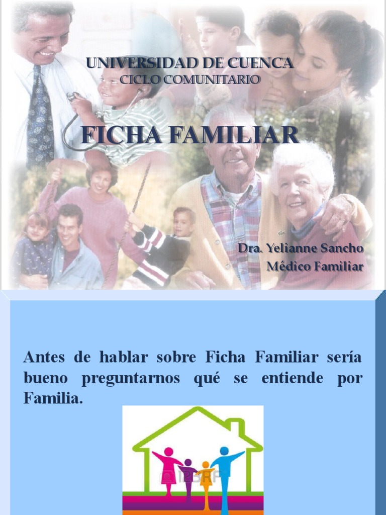 Guía para Llenar la Ficha Familiar | PDF | Sistema de salud | Familia