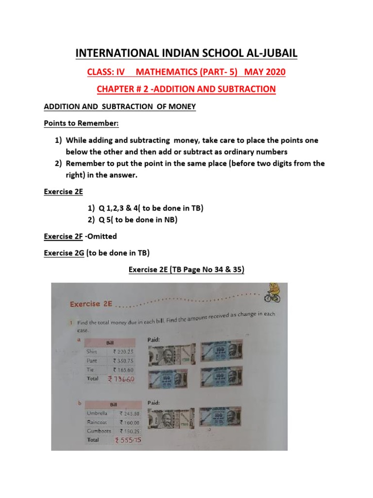 5312020115045AM-Class 4 Maths Notes-Part 5 | PDF | Teaching Mathematics ...