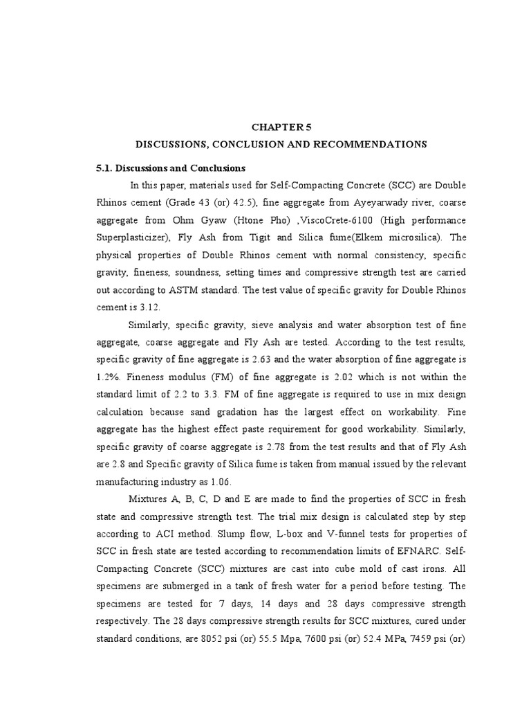 Discussions, Conclusion and Recommendations 5.1. Discussions and ...