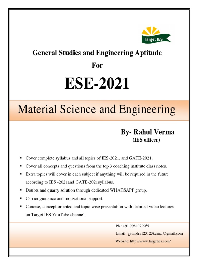 Material Science | PDF | P–N Junction | Chemical Bond