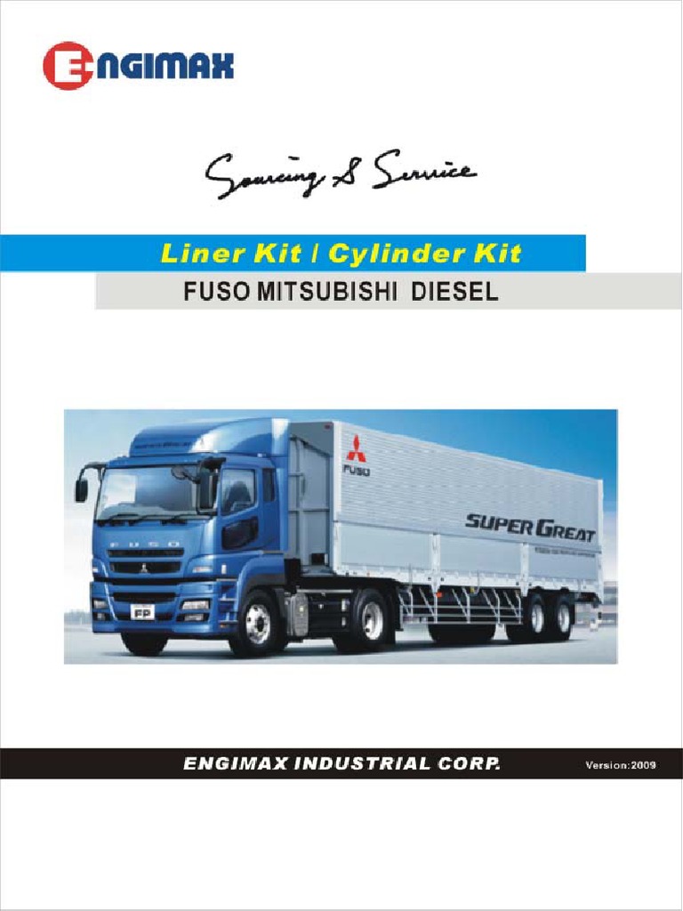 Mitsubishi Fuso Liner Kit | PDF | Inline Four Engine | Piston
