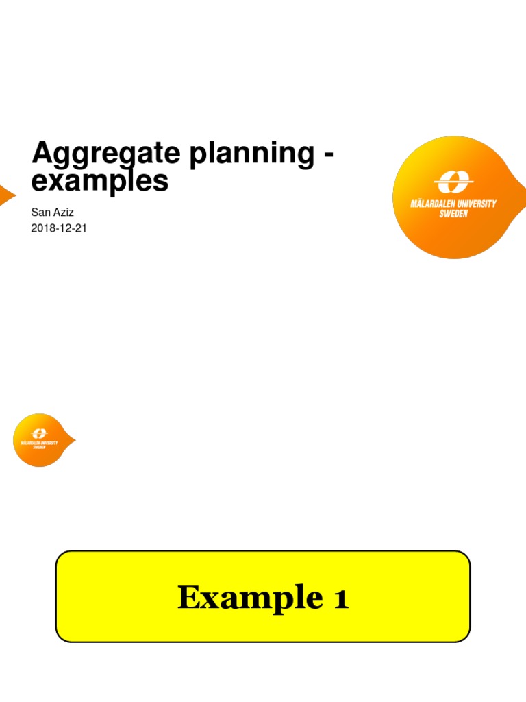 Aggregate Planning - Examples | PDF | Overtime | Layoff