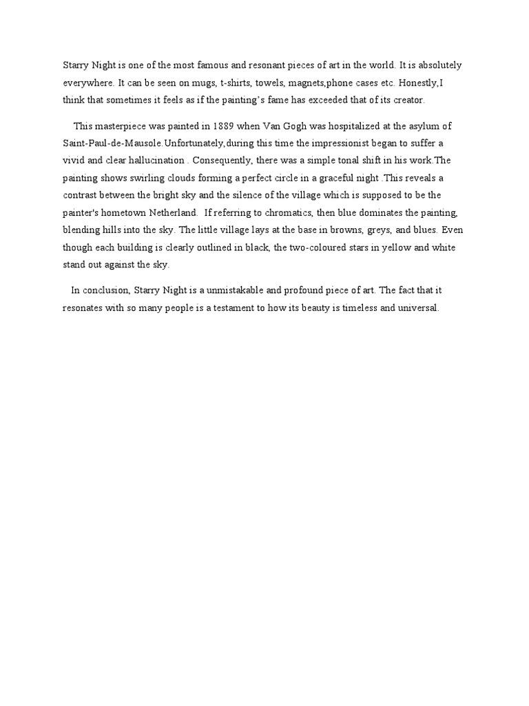 Starry Night | PDF | Art