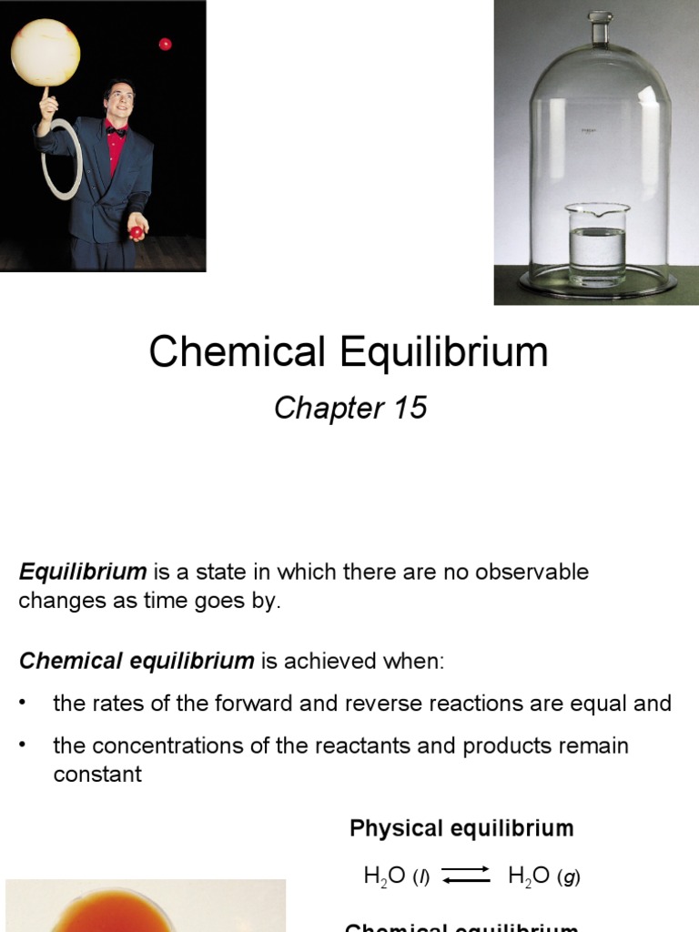 Chapt 15 | PDF | Chemical Equilibrium | Physical Sciences