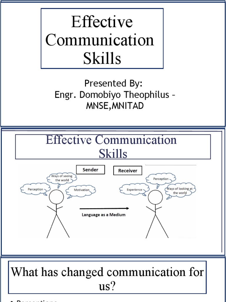 Effective Communication Skills: Focusing on Spoken, Written, Electronic ...