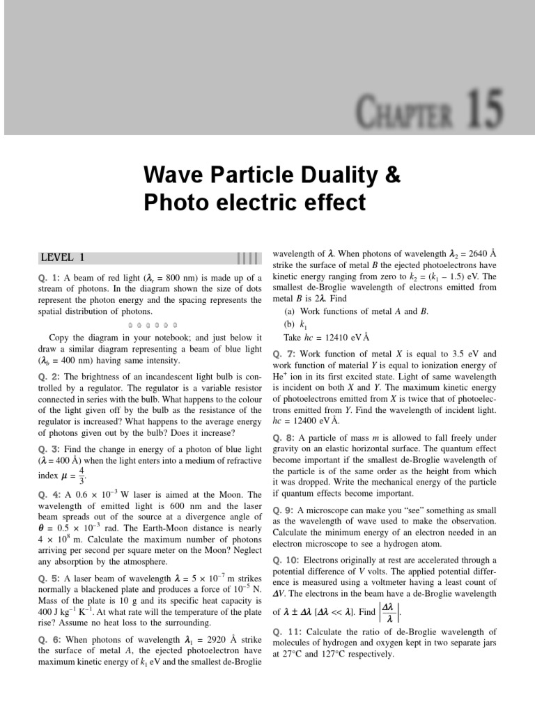 Modern Physics 5 | PDF | Photoelectric Effect | Electronvolt