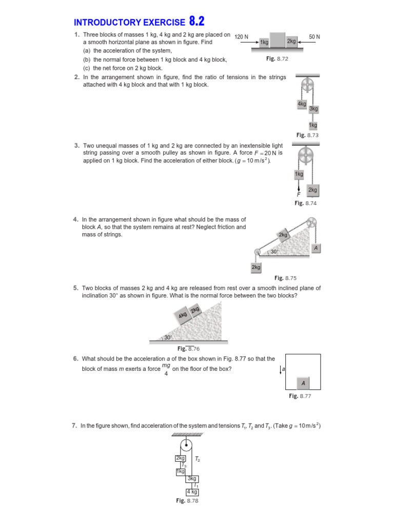 NLM 9 | PDF | Tension (Physics) | Force