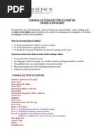 Formal Letter Writing Guide | PDF