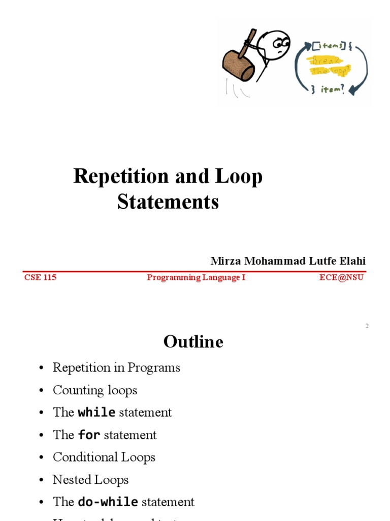 Repetition in C | PDF | Control Flow | Computer Engineering