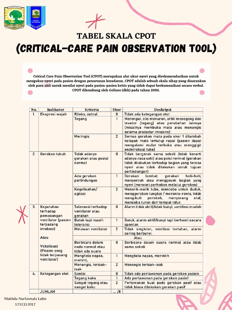 Instrumen (CPOT) | PDF