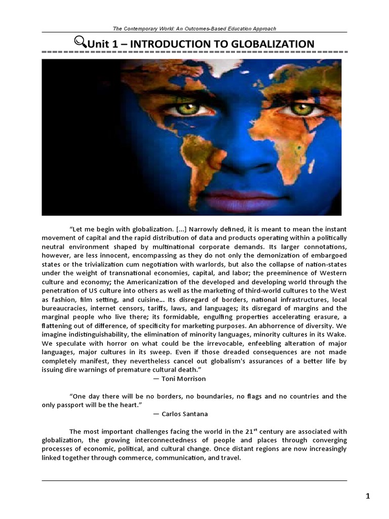 Module For The Contemporary World 2020 | PDF | Multinational Corporation | Globalization