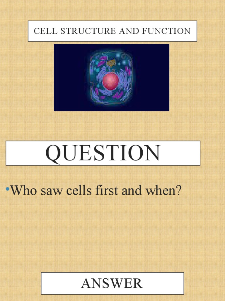 Class 8 Cell Structure | PDF