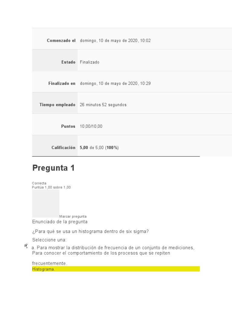 Eva 2 Aseguramiento Calidad | PDF | Six Sigma | Business