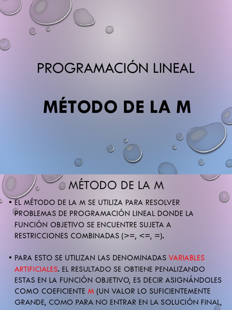 Metodo de La M | PDF
