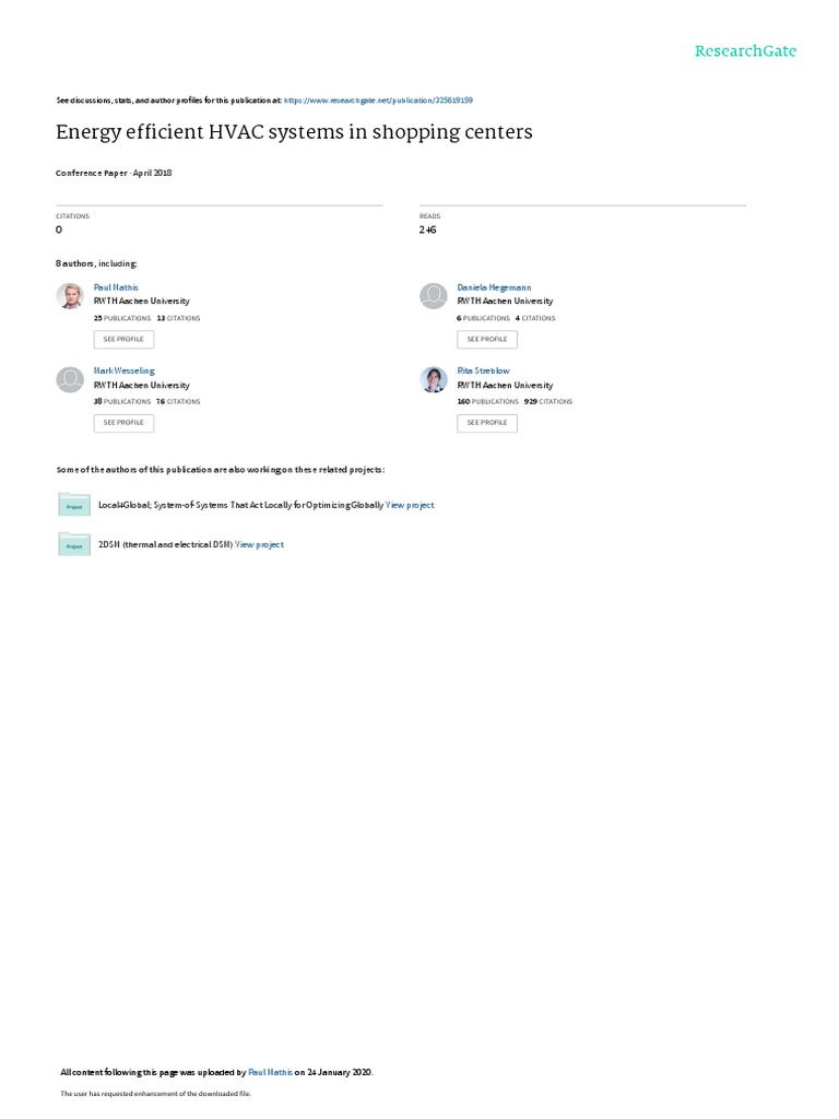 Energy Efficient HVAC Systems in Shopping Centers: April 2018 | PDF ...