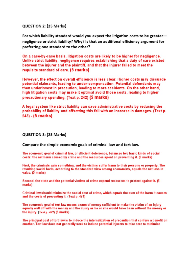 ECO320 Practice Test Questions | PDF | Negligence | Tort