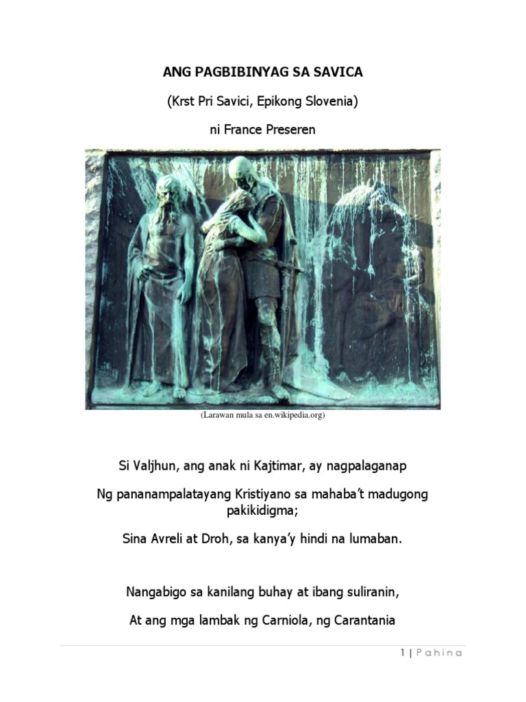 Ang Pagbibinyag Sa Savica | PDF