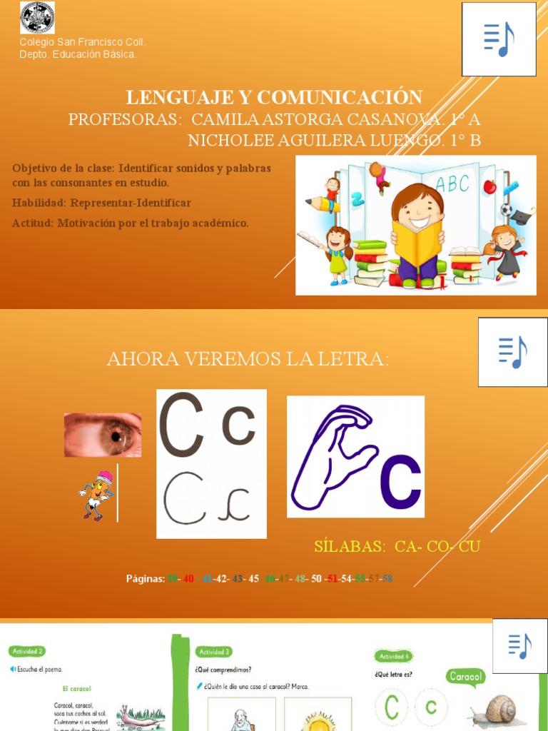 Fonema C - Ca-Co-Cu, y Fonema N | PDF