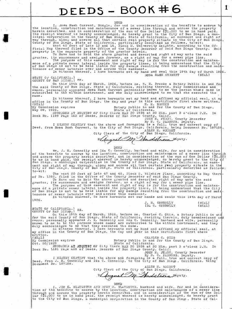 Bookofdeeds6 PDF | PDF | Notary Public | Easement