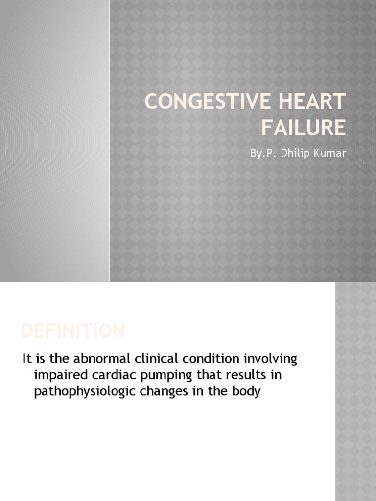 Congestive Heart Failure | PDF | Diastole | Heart Failure