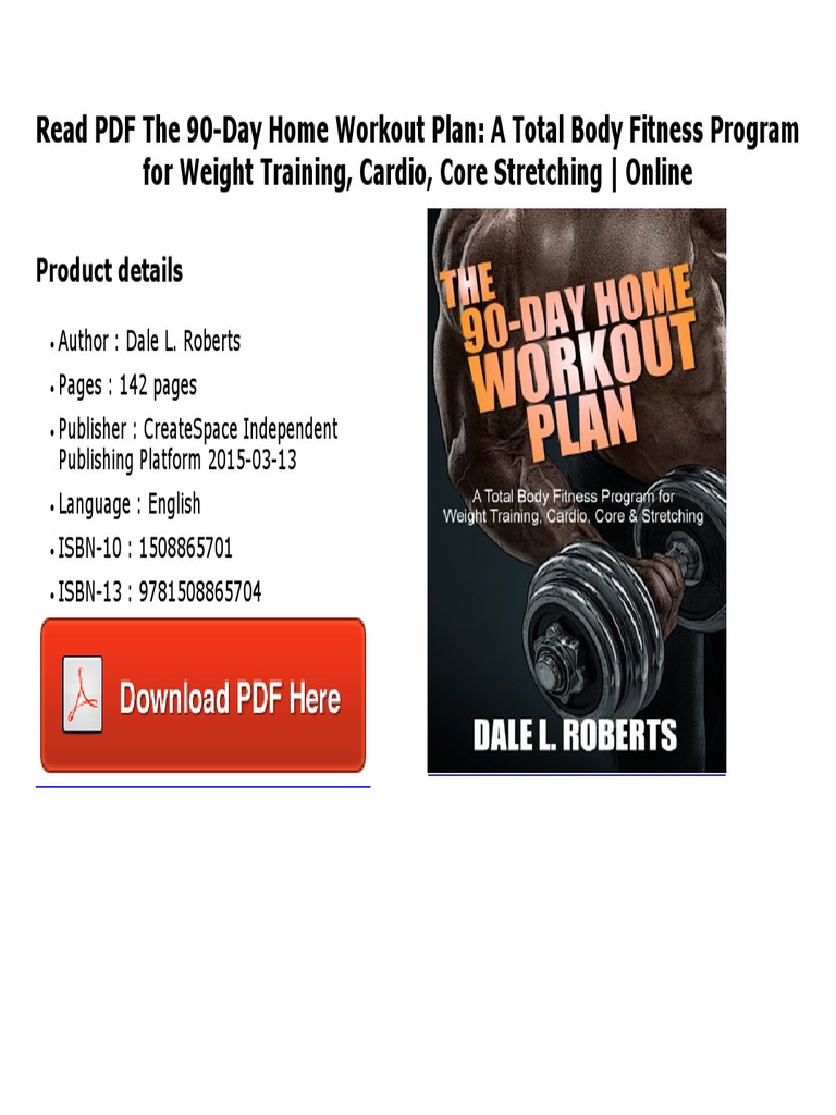 90-Day Home Workout Plan PDF | PDF | Weight Training | E Books