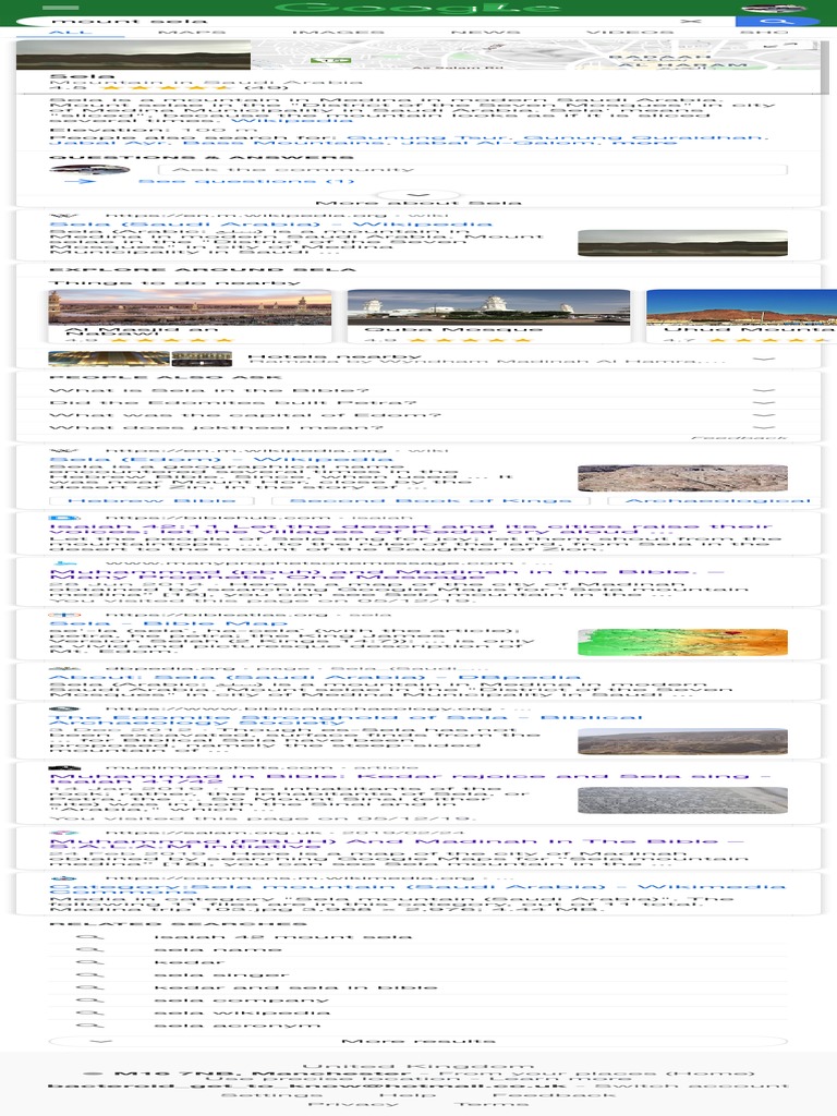 Mount Sela - Google Search PDF | PDF | Medina | Bible