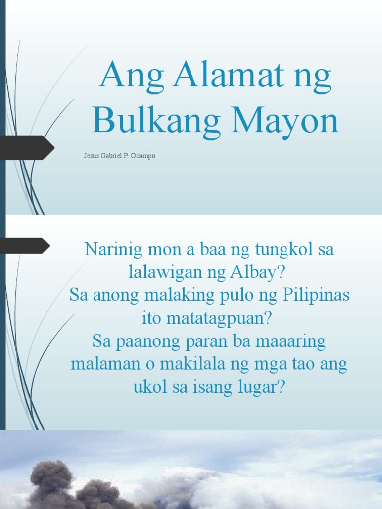 Ang Alamat NG Bulkang Mayon | PDF
