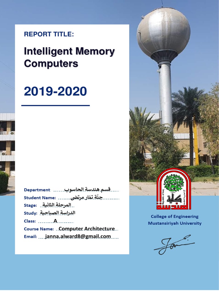 Intelligent Memory Computers | PDF | Dynamic Random Access Memory ...