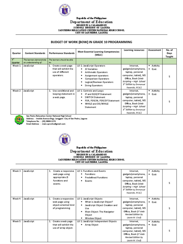 Bow G10 Programming | PDF | Java Script | World Wide Web