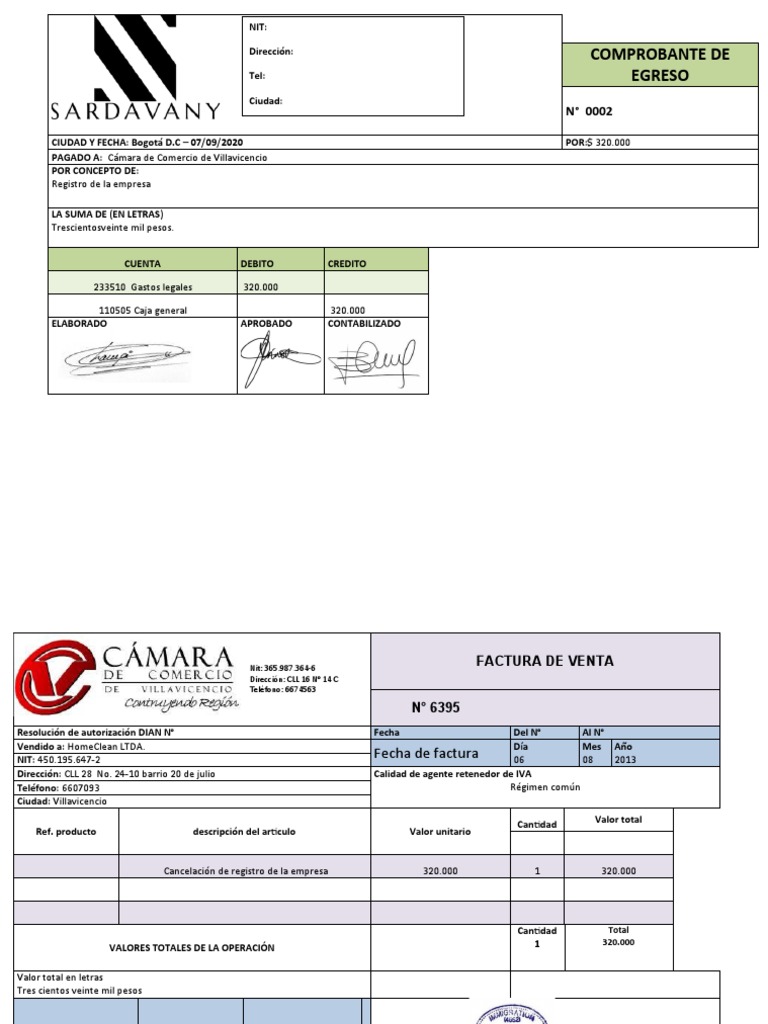 Comprobante de Egreso 02 y Factura de Ve | PDF | Factura | Economias