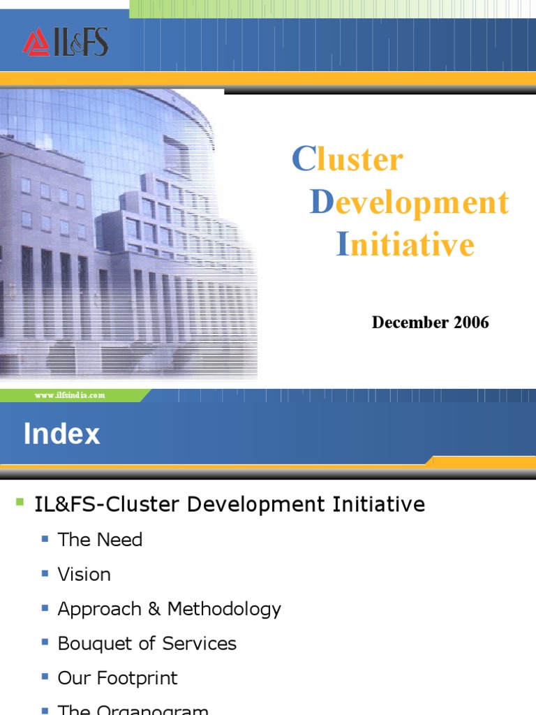 IL&FS Cluster Development Initiative: Promoting Sustainable Growth of ...