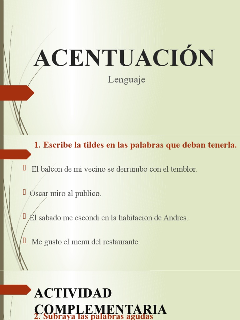 Acentuación | PDF