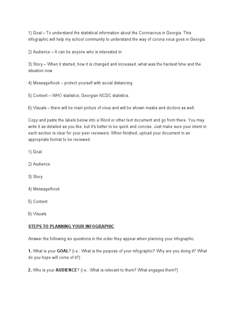 Steps To Planning Your Infographic | PDF | Infographics | Page Layout