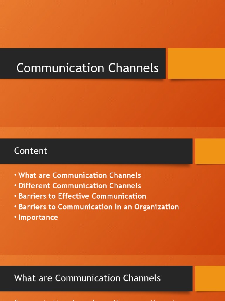 Communication Channels | PDF | Media (Communication) | Mass Media