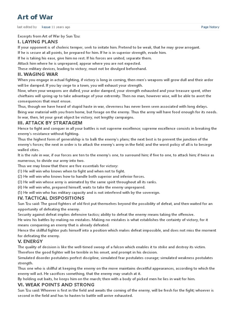 Art of War PDF | Download Free PDF | The Art Of War | Siege