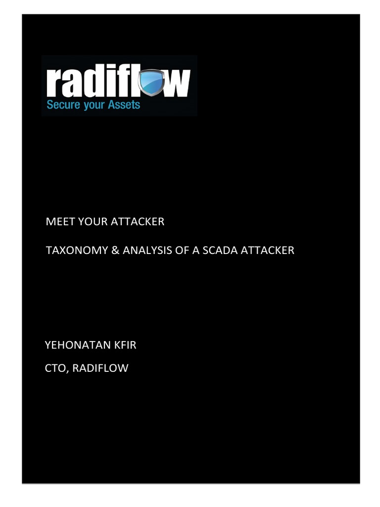 Meet Your Attacker Taxonomy & Analysis of A Scada Attacker | PDF | Scada | Vulnerability (Computing)