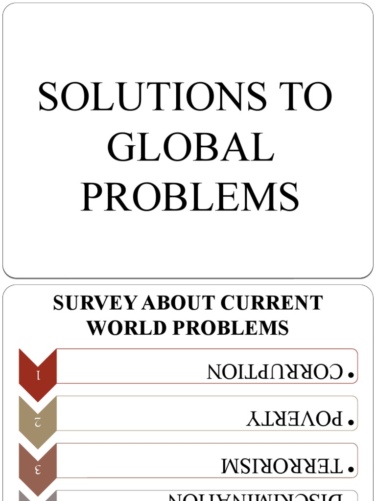 Solutions to Global Issues Survey | PDF | Social Science | Mystery ...
