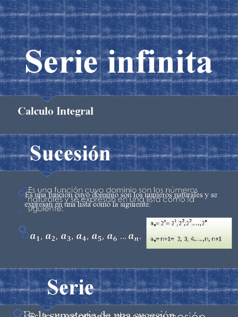 Series Infinitas | PDF | Métodos y materiales de enseñanza | Ciencia y ...