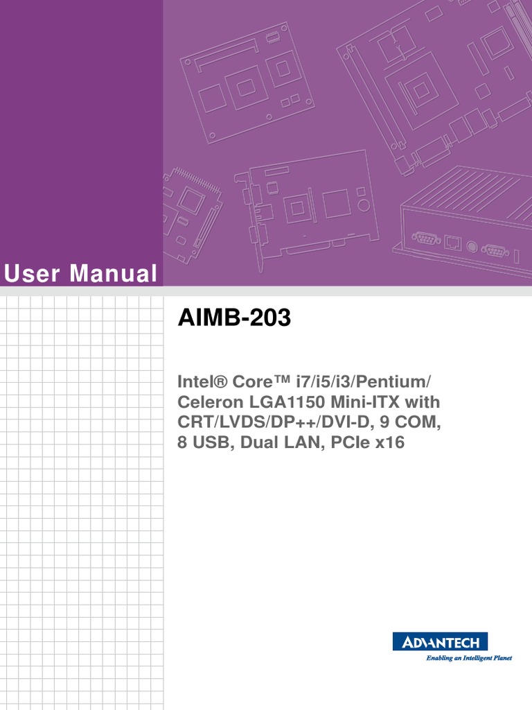 AIMB-203: User Manual | PDF | Usb | Electronics